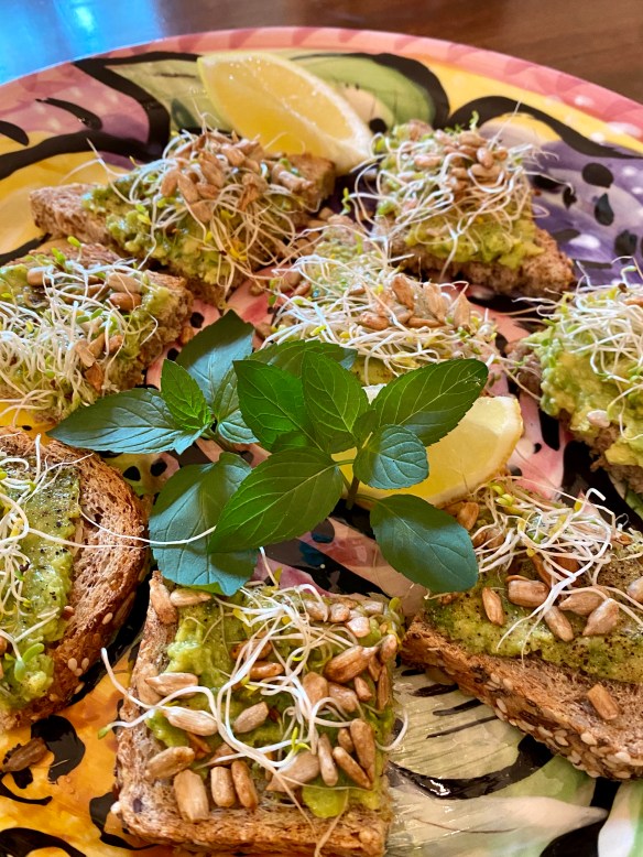 Avocado Sprout Toast Appetizer | PegHardee.com Insight into Southern ...